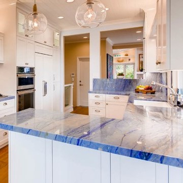 Blue Kitchen Worktops in London, by My Kitchen Worktop